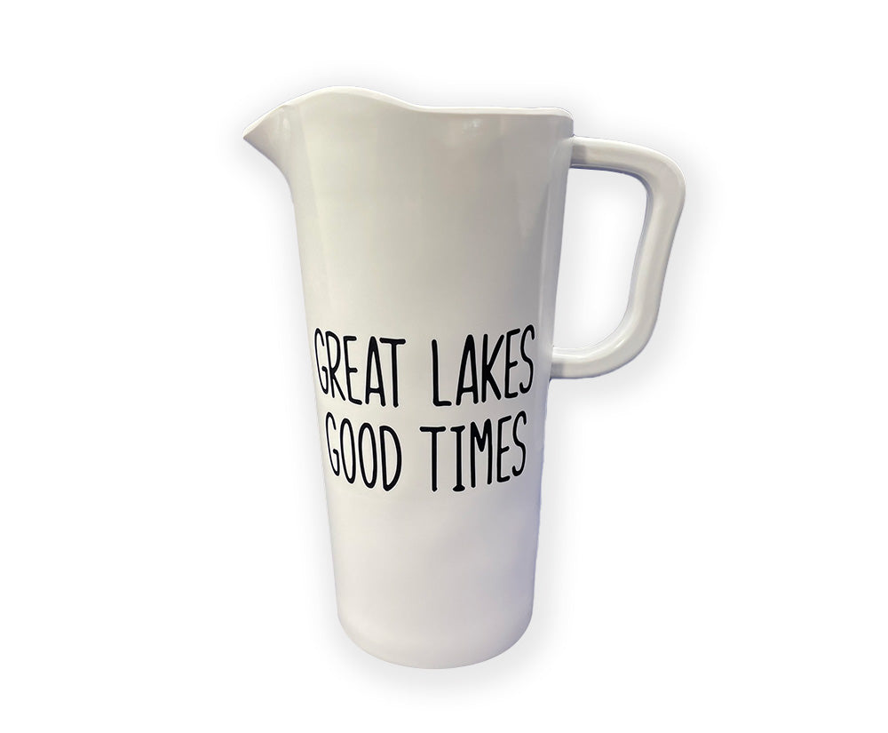 MELAMINE PITCHER- GREAT LAKES/ GOOD TIMES – Momentum Outfitters