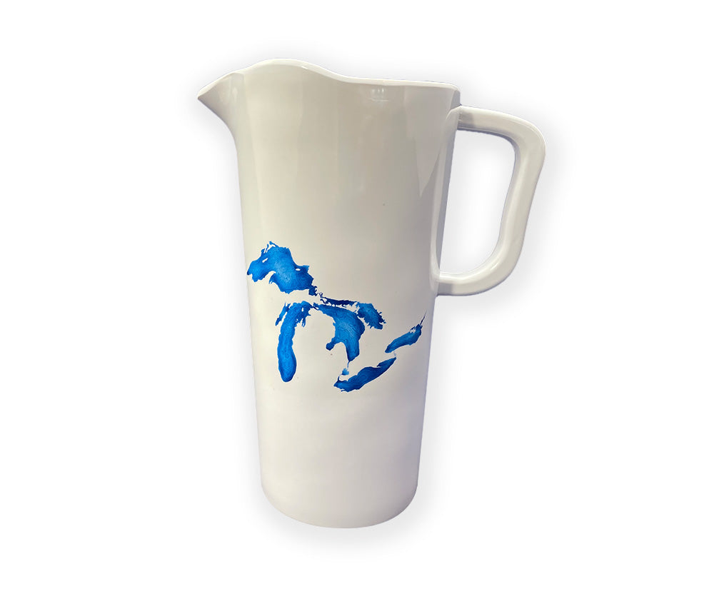 MELAMINE PITCHER- GREAT LAKES WATER COLOR – Momentum Outfitters