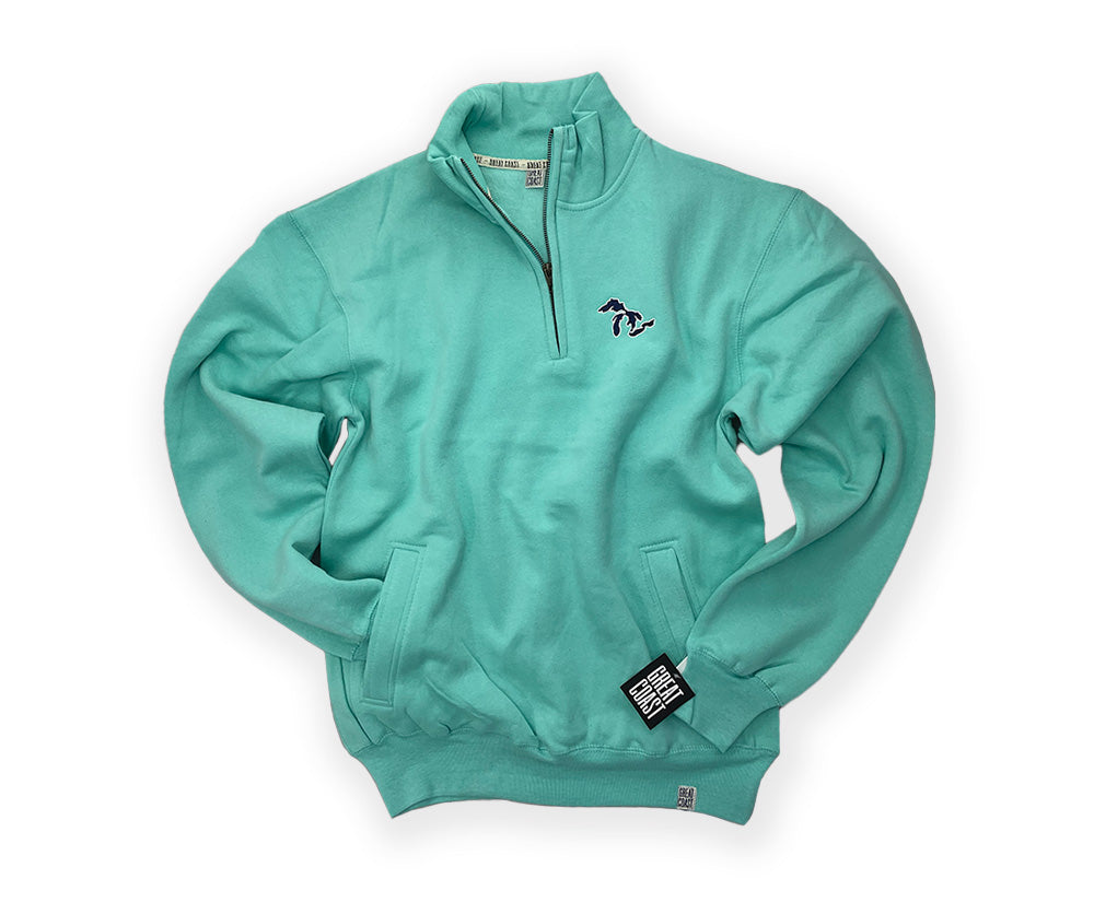 MENS 1/4 ZIP- OASIS- GREAT LAKES EMBROIDERY – Momentum Outfitters