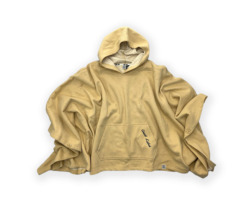 Womens Poncho- Burlap- Great Lakes Embroidery – Momentum Outfitters